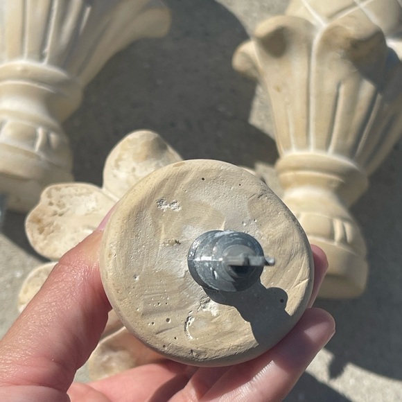 Accents | Vintage Terracotta Ceramic Pineapple Finials Drapery Hardware ...